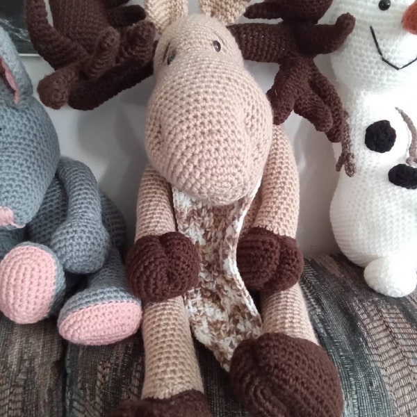 PATTERN - Moses the Moose - Crochet Amigurumi Pattern - Etsy
