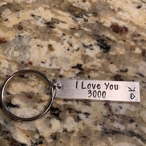 I Love You, 3000, Three Thousand, 3000, Dad Gift, Man, Initials ...