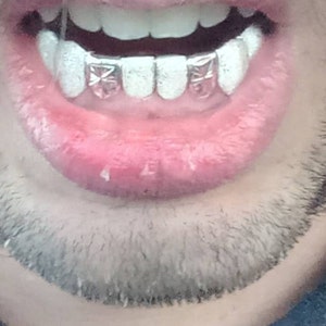 Sterling Silver Grillz 925 Custom Silver Teeth Real Open Face - Etsy