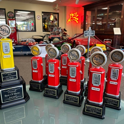 Car Show Perpetual Trophy Racing Trophy Gas Pump Hot Rod Trophy Award ...
