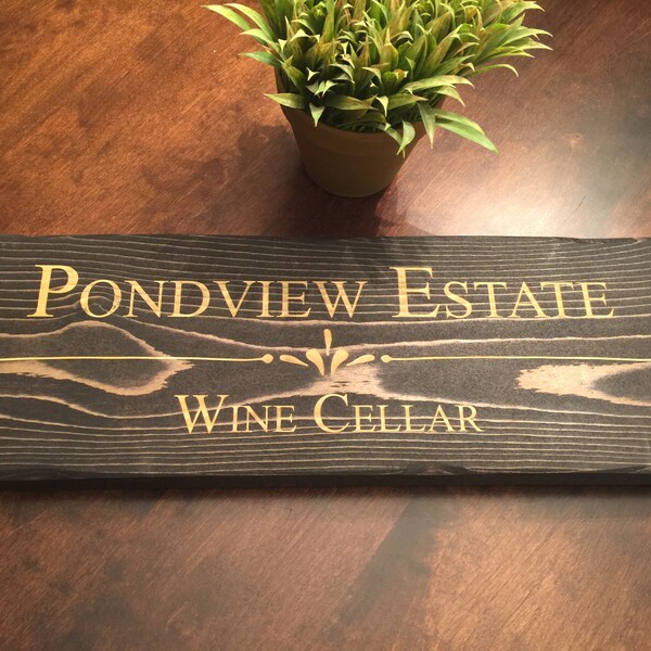 Rustic Wall Sign With Custom Family Name - Farmhouse Style Home Decor ...