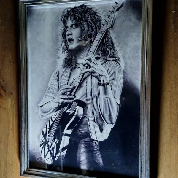 Eddie Van Halen - Pencil Art Print Poster! - Etsy