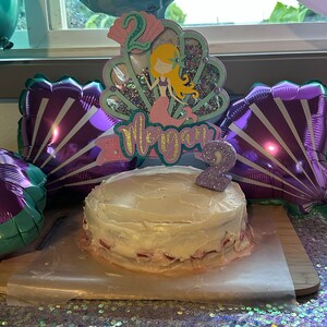 Princess Cake Topper Cake Topper Castle Topper Purple Pink - Etsy