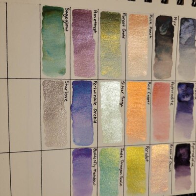 The Galatea Palette a Set of Enchanted Handcrafted Watercolours - Etsy