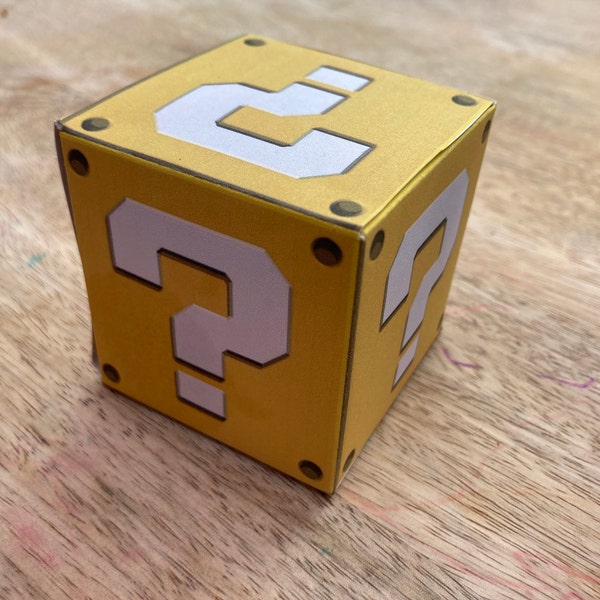 Super Mario Question Treat Box - DIY Printable - Etsy