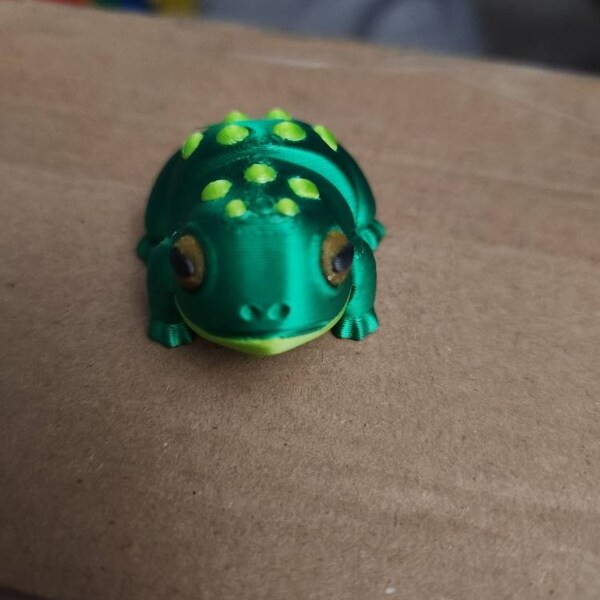 Tiny Toad, 3D Printed, Fidget Frog, Desk Fidget Toy, Flexible Frog ...