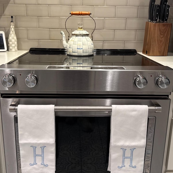 TEA TOWEL WILDFLOWER *embroidered*botanical Flowers*hand Towel*flowers ...