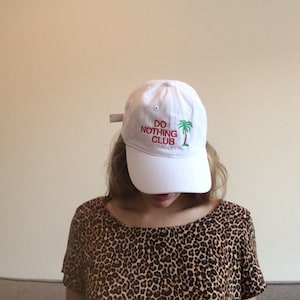 Do Nothing Club Hat White - Etsy