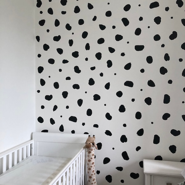 Large Dalmatian Pattern, Spot Wallpaper Sticker Decals Polka Dots Matt ...