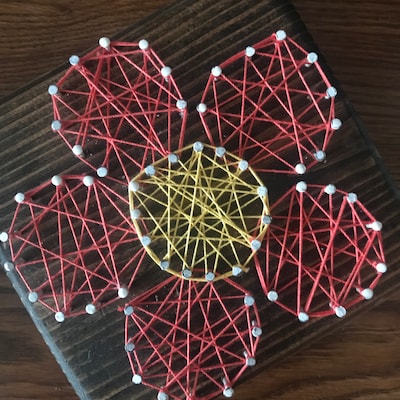 DIY Flower String Art Kit - Etsy