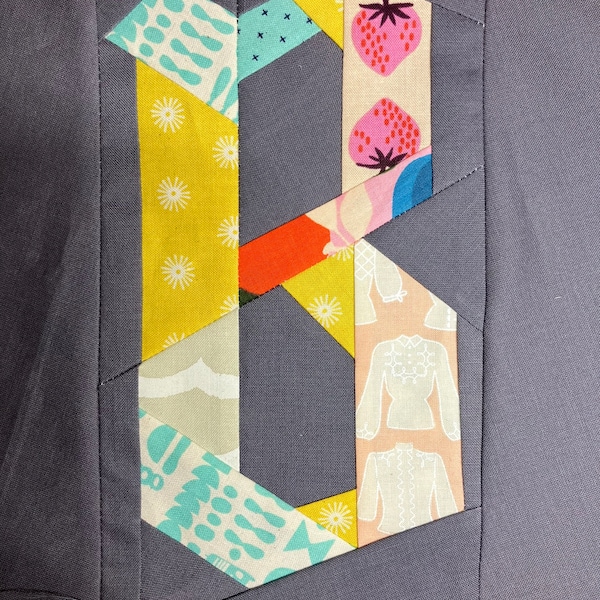 Alphabet Quilt Pattern, FPP Letter Blocks, Paper Pieced Uppercase ...
