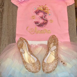 Princess Birthday Shirt, 3rd Birthday Princess Party Top, Girl ...