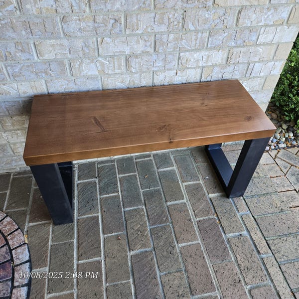Modern Teak Wood Bench | Dining Bench | Entryway Bench | Handcrafted ...