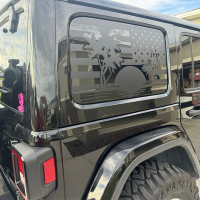 Fits 2005-2010 Jeep Commander Quarter Window Skulls Leopard Cheetah ...