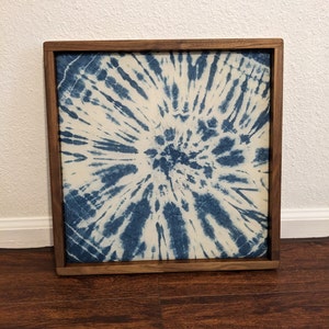 Kumo&nui Japanese Shibori Wall Art Indigo Hand Dyed Textile Art One of ...