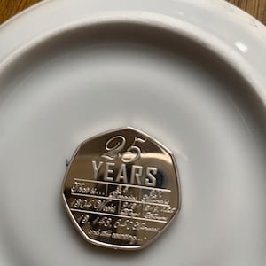 Pair of 50th Birthday Silver & 24ct Gold Commemoratives in 50p - Etsy