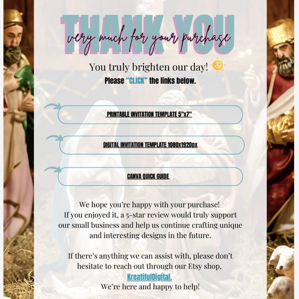 Editable Nativity Scene Christmas Party Invitation Template, LDS ...