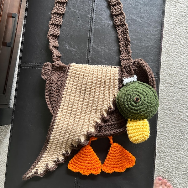 Crochet Duck Bag Pattern PDF – DIY Animal Purse Instructions – US Terms ...