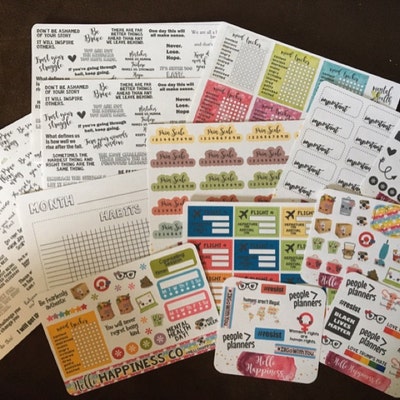 Overcoming Struggle Quote Planner Stickers - Etsy