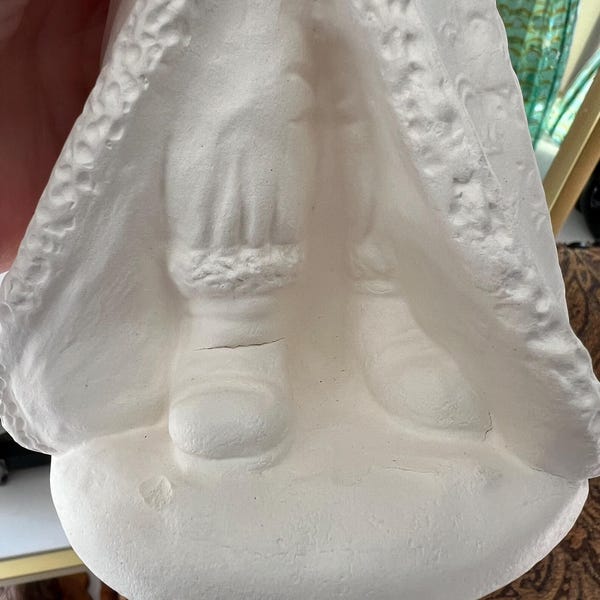 Angel Christmas Ornaments, Set of Two, Unpainted Ceramic Bisque - Etsy