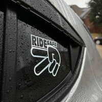 Ride Safe Biker Wave 2 Fingers Down Motorcycle Wave Sticker Vinyl Decal ...