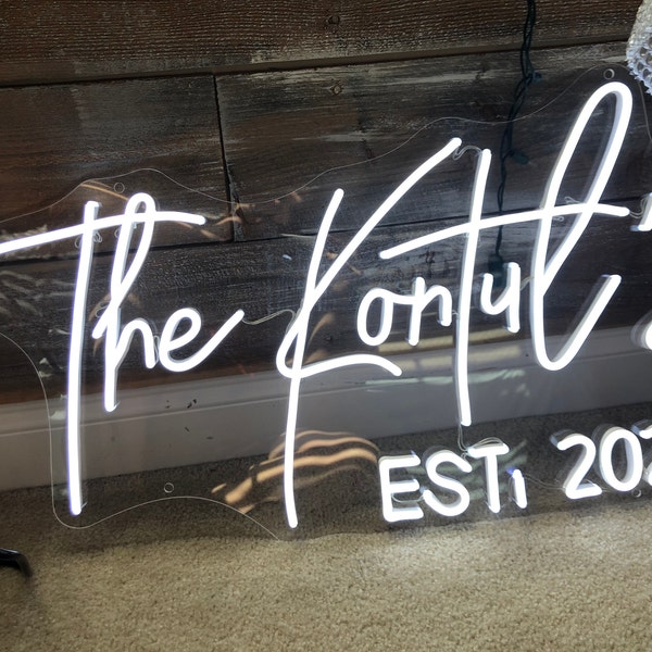 Wedding Custom Neon Sign Flex Led Neon Light Sign Led Logo Custom Neon ...