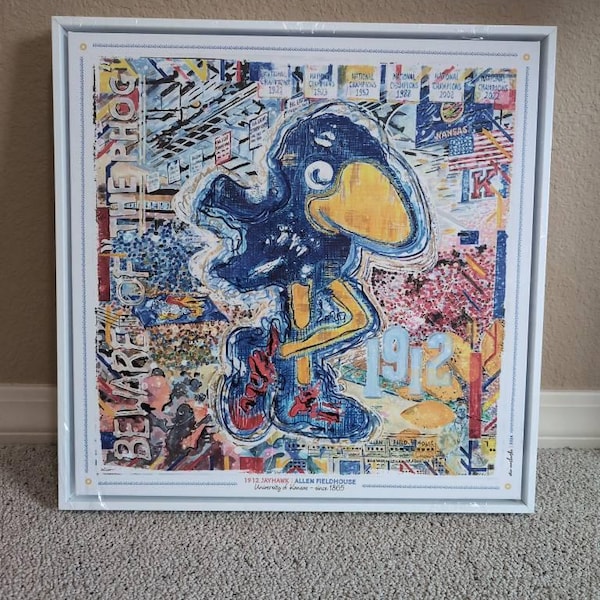 Personalized Custom Kansas Graduation Canvas Print | Personalised KU ...