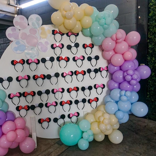 Printable Pastel Mickey Balloons, Disneyland Baby Shower Stand up Prop ...
