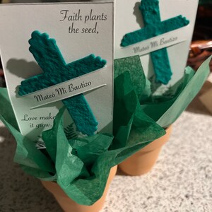 24 Plantable Faith Plants the Seed Baptism Favors With Flower Seed ...