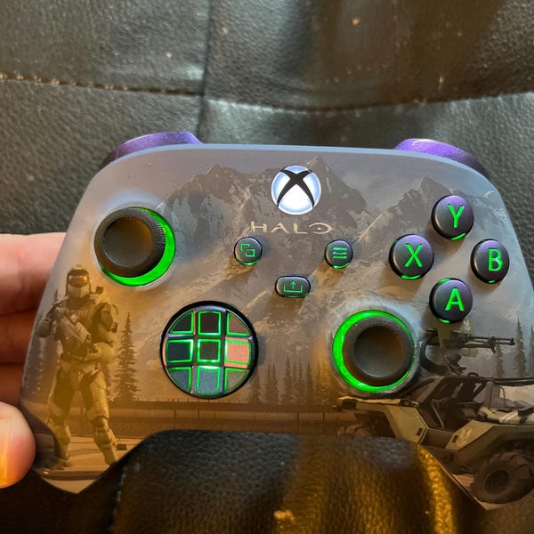 Zelda TOTK - RGB Led - Glow in the Dark - Custom Pro Controller for the ...