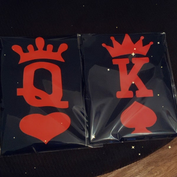 King and Queen Playing Card Design Graphics Files for CRICUT SILHOUETTE ...