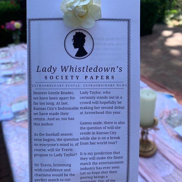 Bridgerton Party Template, Lady Whistledown Society Papers, Invitation ...