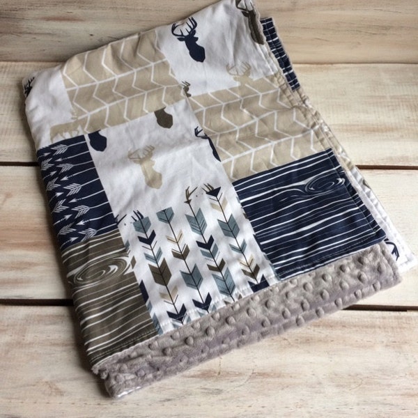 Rustic Woodland Fabric - Rustic Woods Wholecloth Patchwork by ...