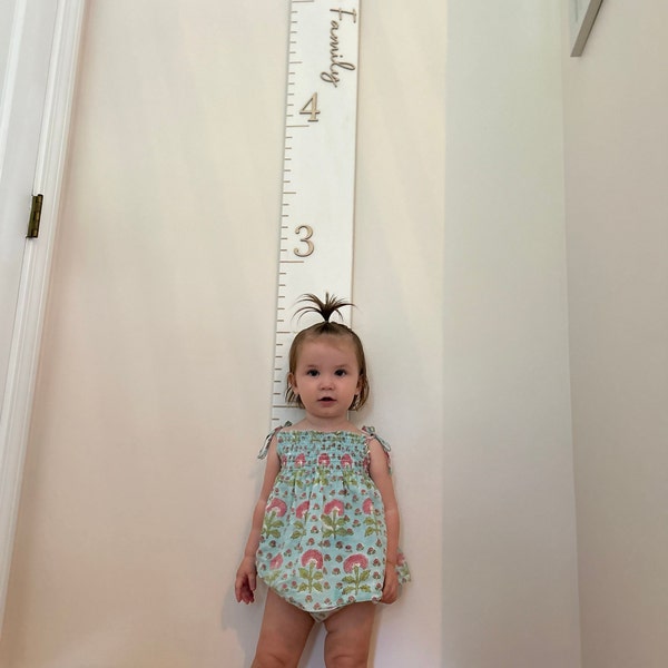 Growth Chart Ruler 3D, Wooden Measuring Stick for Kids, Giant Wall ...