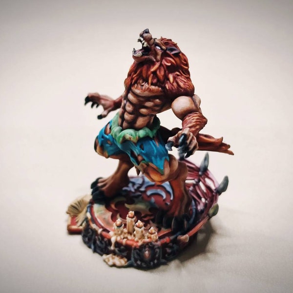 Human Barbarian Brawler Miniature Fighter Dungeons and Dragons Mini RPG ...