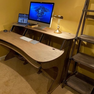 Recording Studio Desk/ 12RU Workstation/ Cabinet Grade Birch Plywood ...