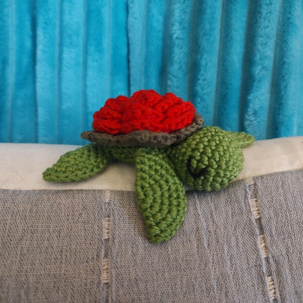 Mini Rose Turtle Crochet Pattern - Valentines Day Flowers, Advanced ...