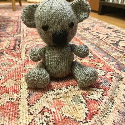 Koala Knitting Pattern Knitted Koala Bear PDF Koala Pattern Baby Koala ...