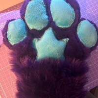 PDF Pattern Download Fursuit 4 Finger Puffy Handpaws, Furry Paws ...