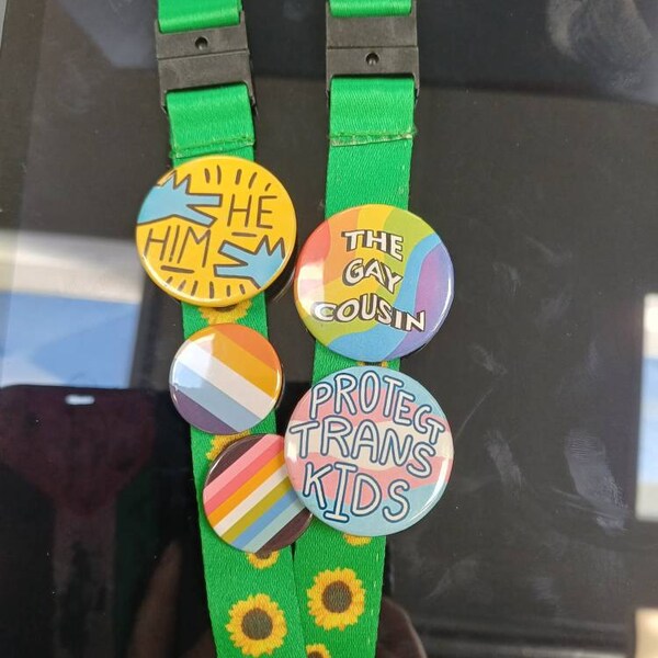 Queer Pride Flag Badge Queer Flag Pin Subtle Queer Pride Queer Coming ...