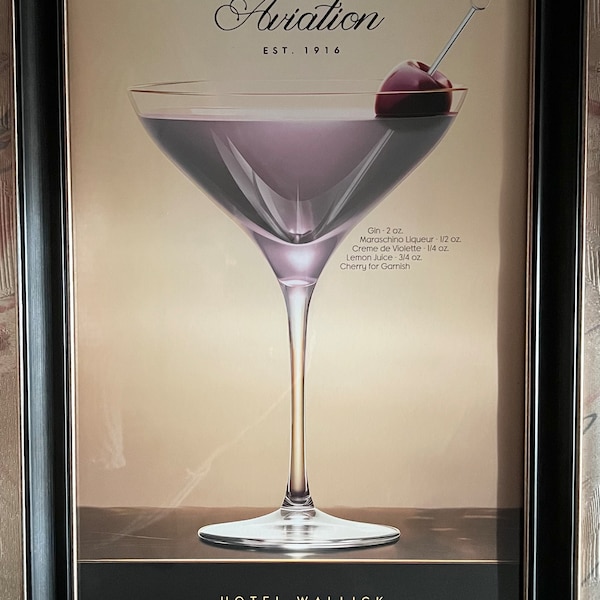 Paper Plane Cocktail Recipe Poster - Various Sizes: 5x7, 11x14, 11x17 ...
