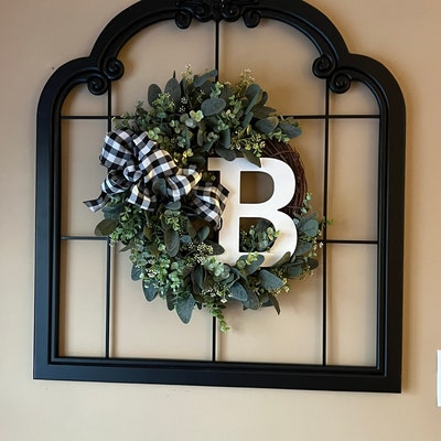 Minimalist Front Door Wreath, Olive Branch Wreath, Farmhouse Wreath ...