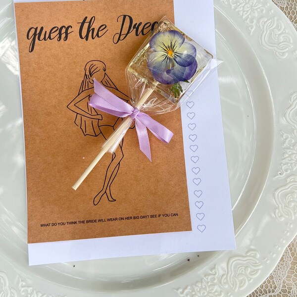 10 Wildflower Rectangle Lollipops - Etsy