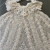 Christina Crochet Pattern, Christening Gown, Sweater, Bonnet and ...