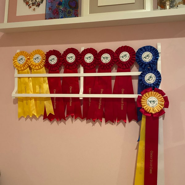 Horse Ribbon Rack | Dog Ribbon Display | 4-H Ribbon Display | Award ...