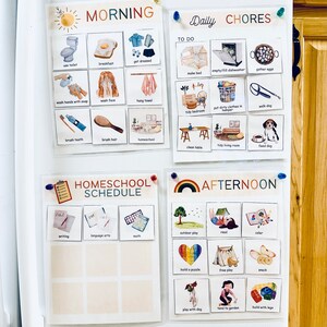 Editable Kids Daily Routine Cards Daily Visual Schedule Chore Chart for ...