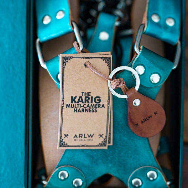 Karig, Leather Dual Camera Harness in Full Grain Water Buffalo, Multi ...
