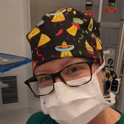 Flying Pigs Scrub Cap With Satin Lining, Ponytail, Euro, High Bun ...