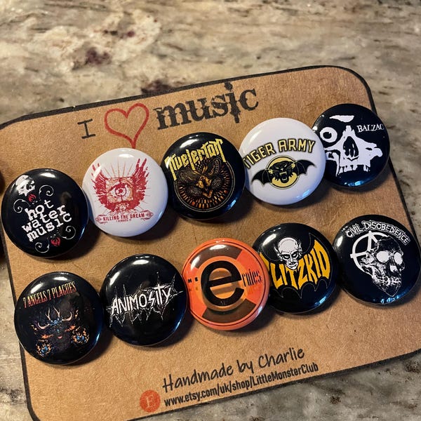 BLACK SABBATH Pin Badge Pack - Band Buttons - Punk Band Pin - 25mm ...