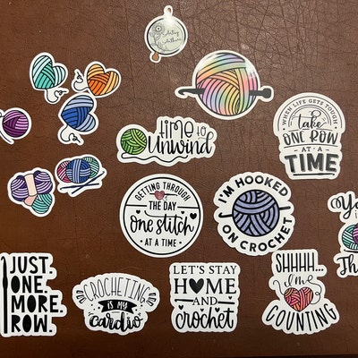 Crochet Stickers,crochet Sticker Pack,artsy Arthurs,hooked on Crochet ...